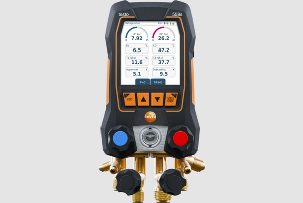 testo 558s Smart Vacuum Kit with filling hoses - Smart digital manifold ...